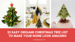 25 Origami Christmas Tree LIst || DIY Christmas Decorations