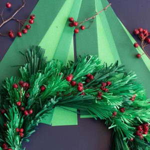 How I Made My Paper Christmas Wreath