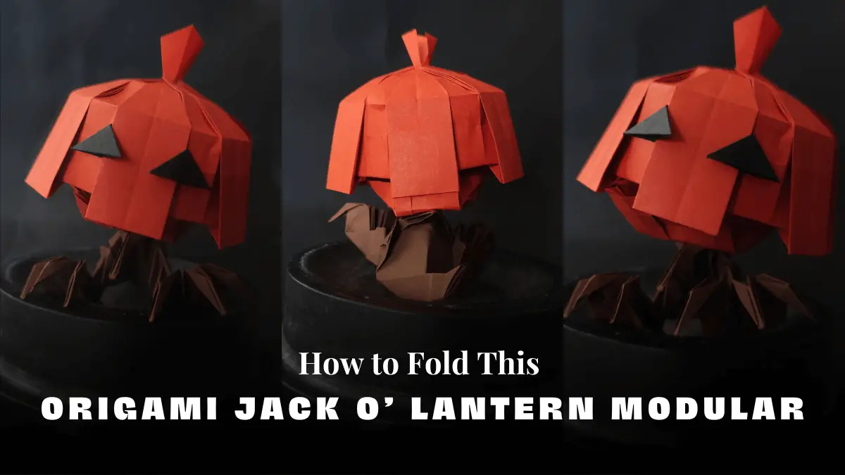 How to Fold This Origami Jack O’ Lantern Modular